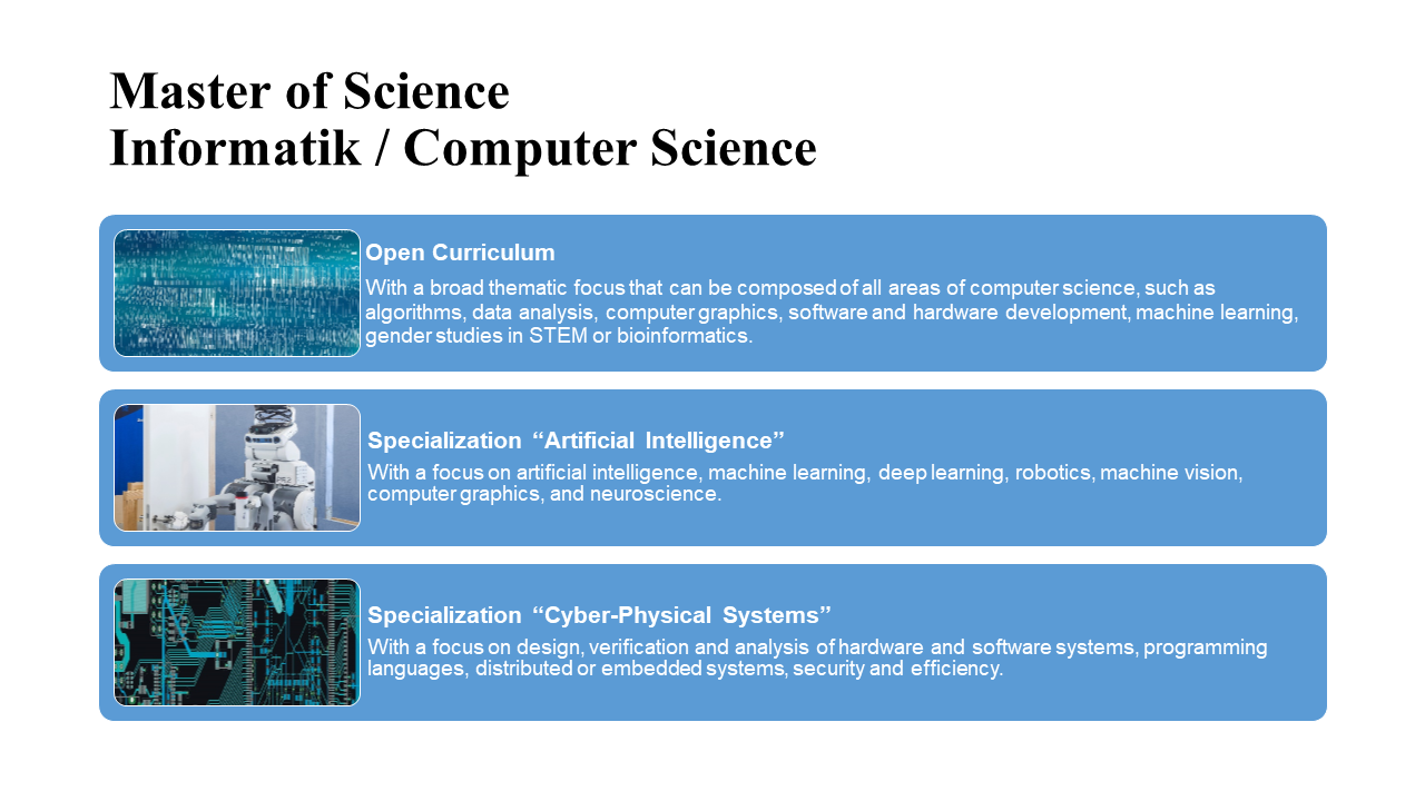 Msc Cs Structure Open Or Specialization